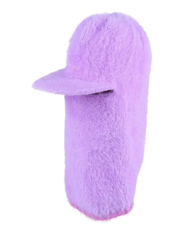 Jacquemus Hat Mauve Size Polyamide, Elastane
