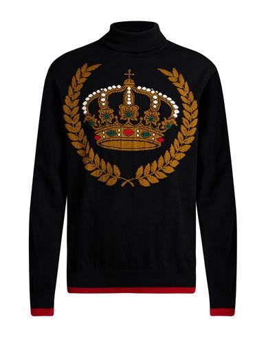 Dolce & Gabbana Turtleneck Size Cashmere, Virgin Wool - Black