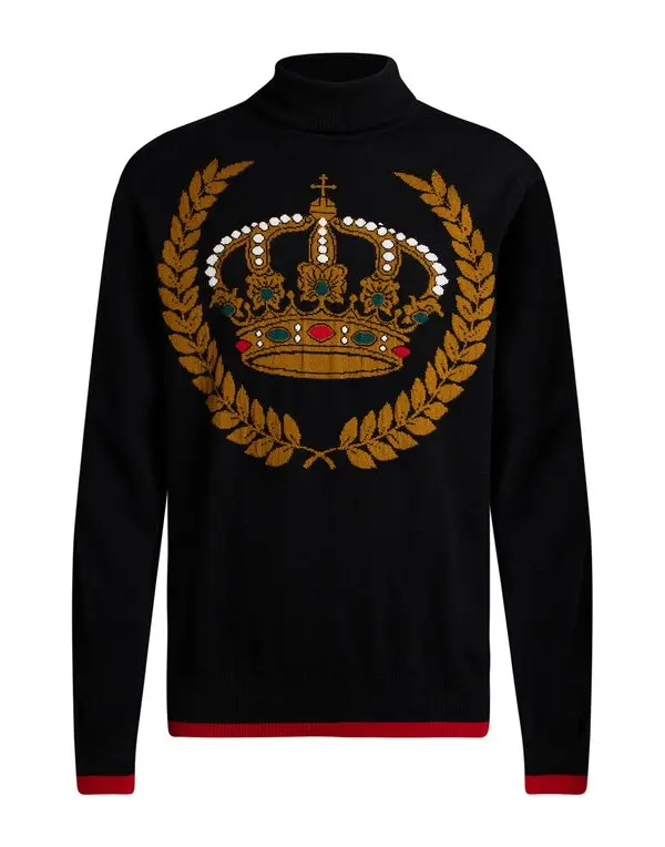Dolce & Gabbana Turtleneck Size Cashmere, Virgin Wool