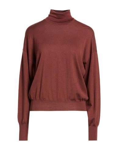 Peserico Turtleneck Brick Size Virgin Wool