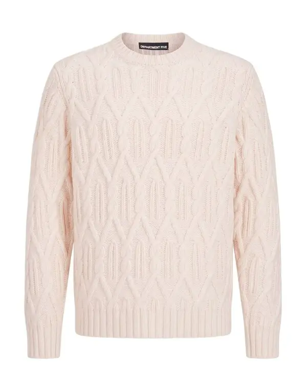 DEPARTMENT 5 Sweater Deep Teal Size Virgin Wool - White