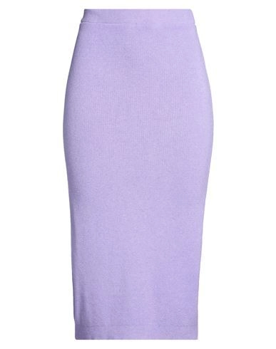 SUSY-MIX Midi Skirt Lilac Size Viscose, Polyester, Polyamide