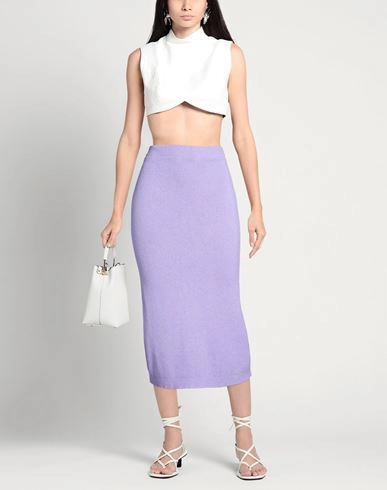 SUSY-MIX Midi Skirt Lilac Size Viscose, Polyester, Polyamide