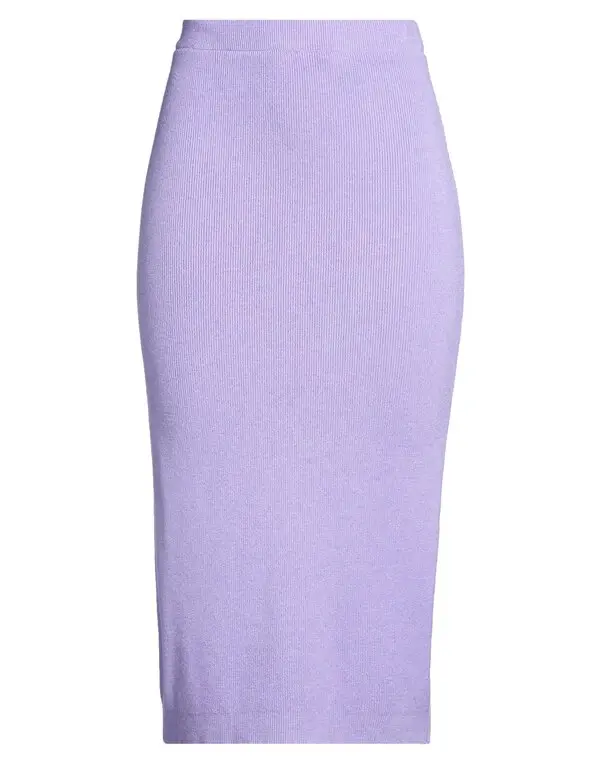 SUSY-MIX Midi Skirt Lilac Size Viscose, Polyester, Polyamide