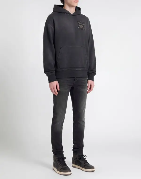Amiri Cotton Hooded Sweatshirt - Charcoal