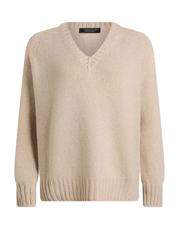 ARAGONA Sweater Charcoal Size Cashmere - Beige