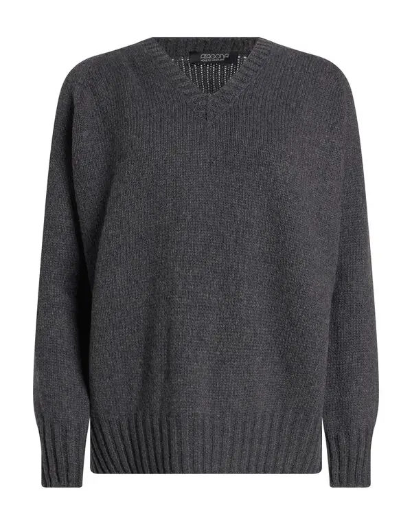 ARAGONA Cashmere Heavy-weight Knit V-neck Sweater