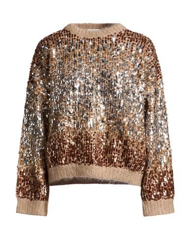 Brunello Cucinelli Sweater Sand Size Mohair Wool, Polyamide, Wool - Beige