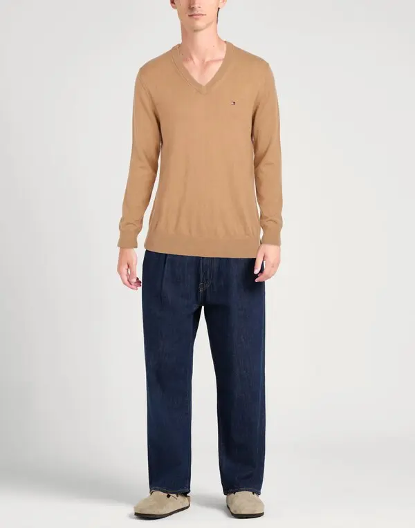 Tommy Hilfiger Sweater Camel Size Cotton, Cashmere