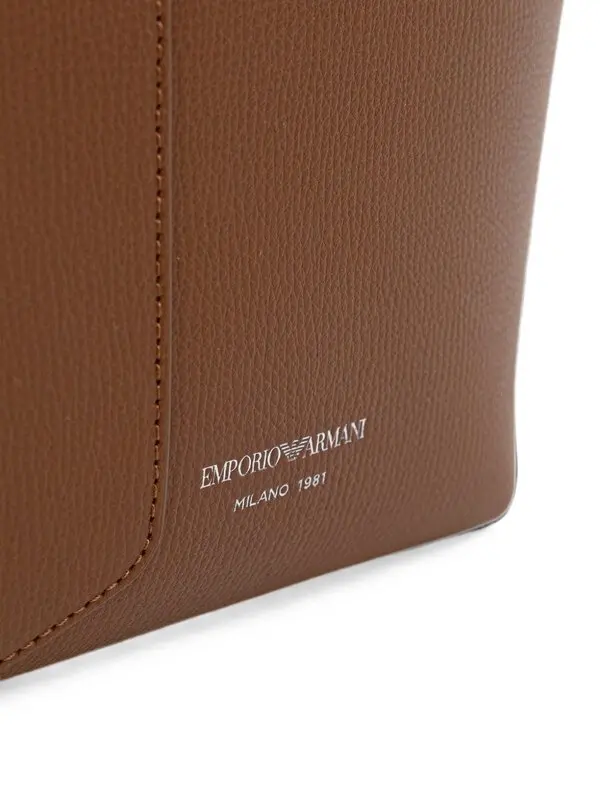 Emporio Armani Small Leather Tote Bag