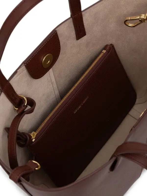 Emporio Armani Small Leather Tote Bag