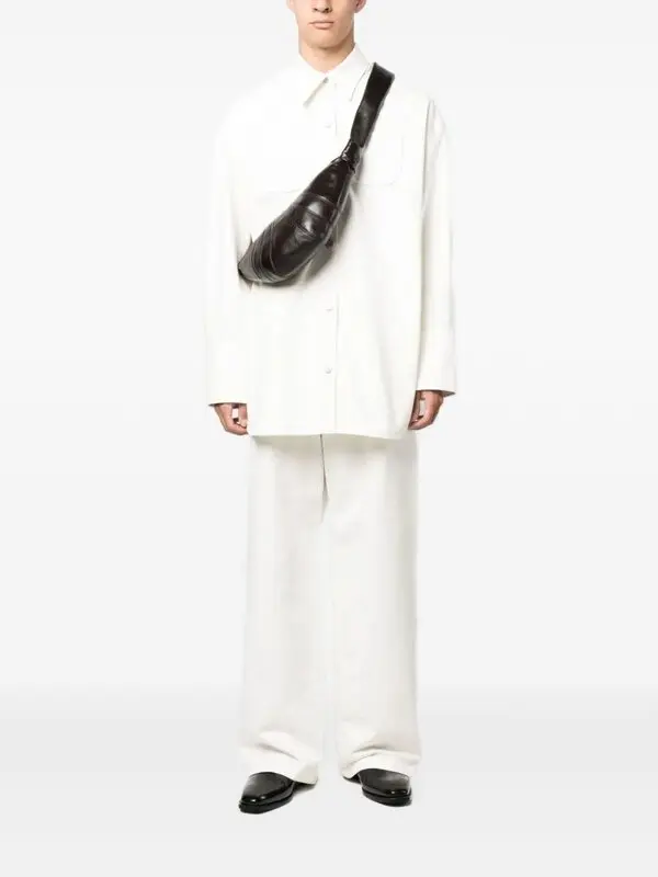 LEMAIRE Croissant Small Leather Shoulder Bag