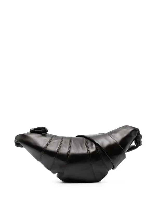 LEMAIRE Croissant Medium Leather Shoulder Bag
