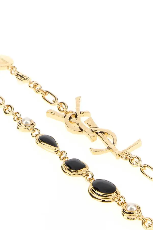 Saint Laurent Metal Cassandre Necklace