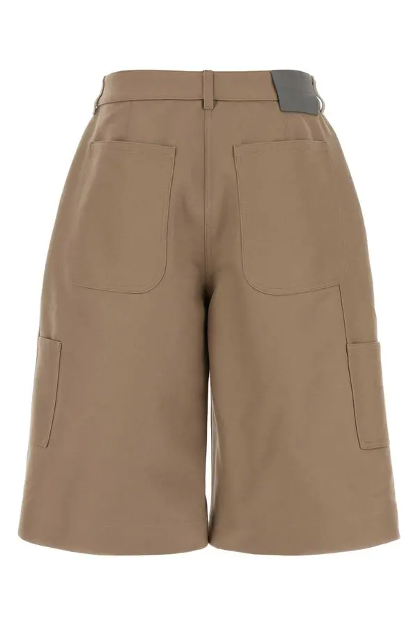 Balenciaga Sand Cotton Bermuda Shorts