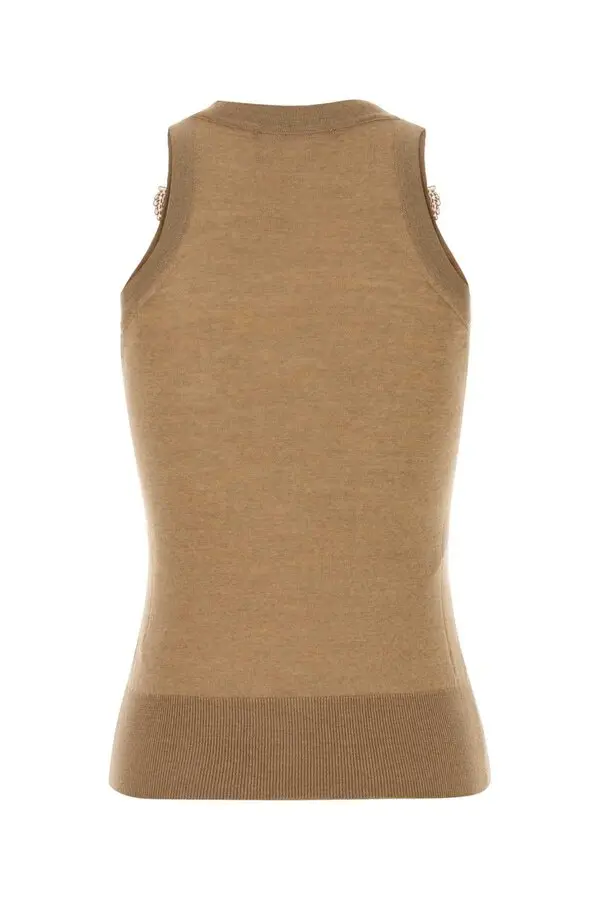 ERMANO SCERVINO Ermanno Scervino Camel Wool Vest