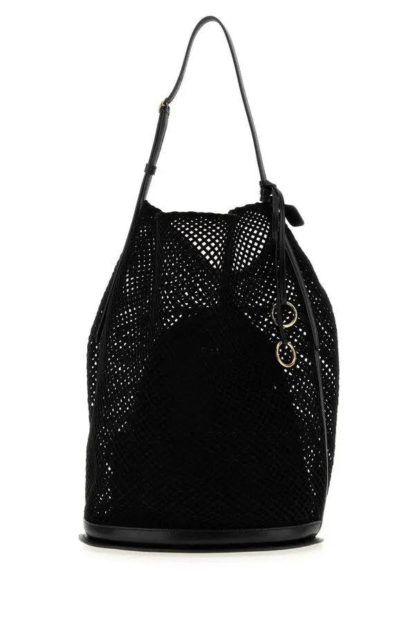 Alaïa Mesh Large Hip Bucket Bag