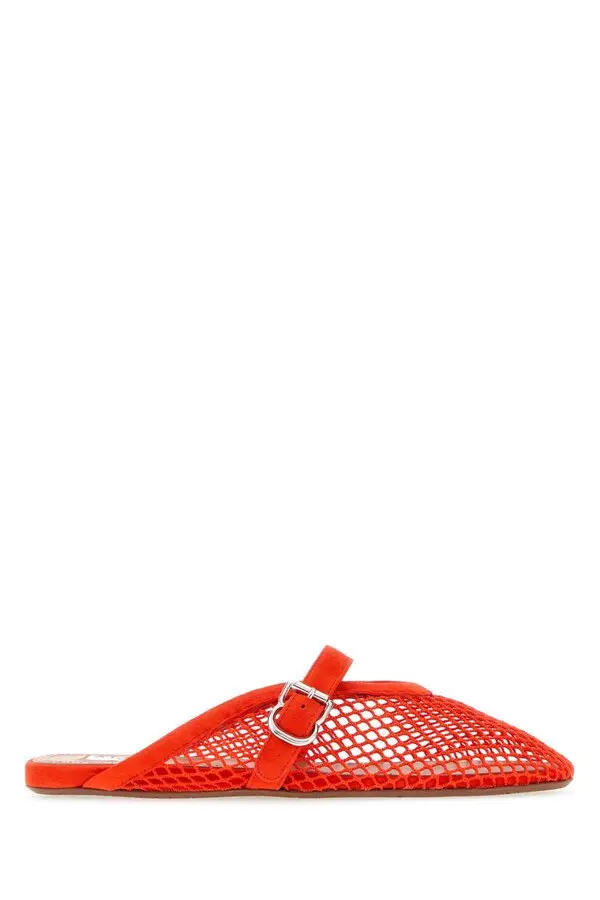Alaïa Leather Slippers