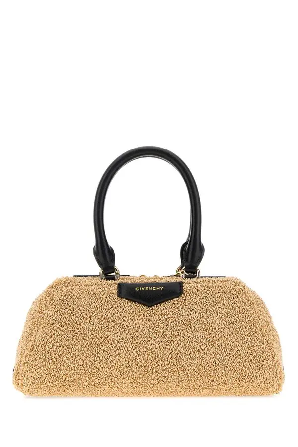 Givenchy Raffia Mini Antigona East-west Handbag - Brown