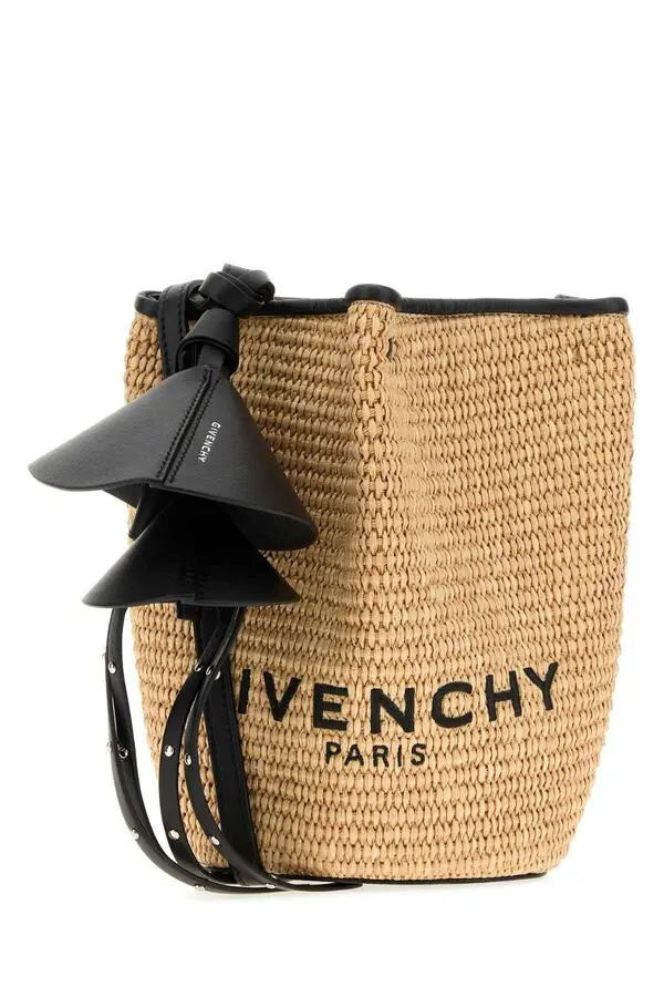 Givenchy Raffia Nano Span Bucket Bag