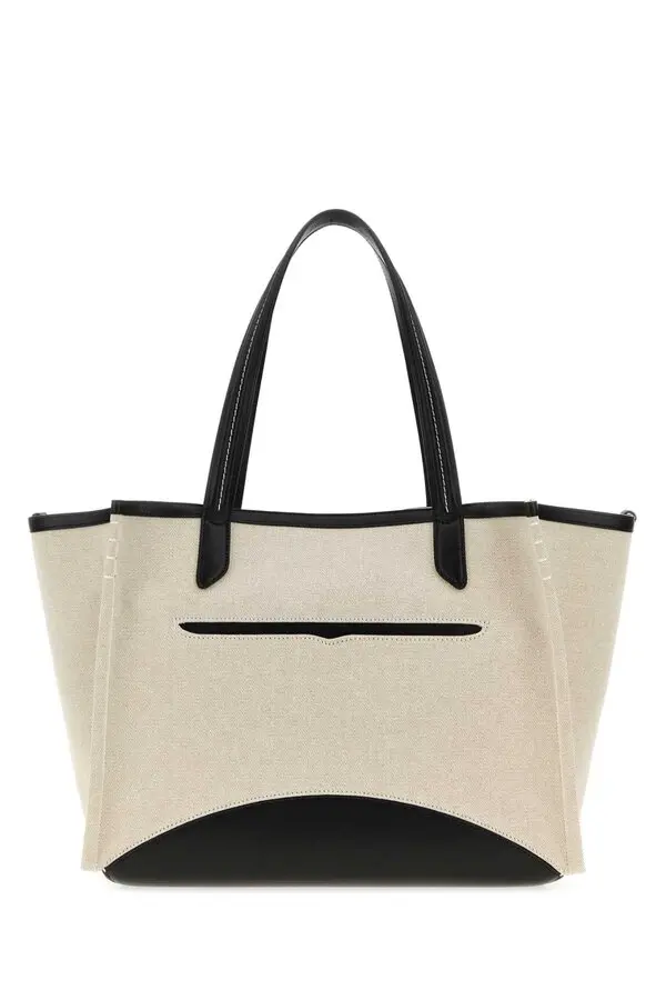 JW Anderson Sand Canvas Loafers Shopping Bag - Brown