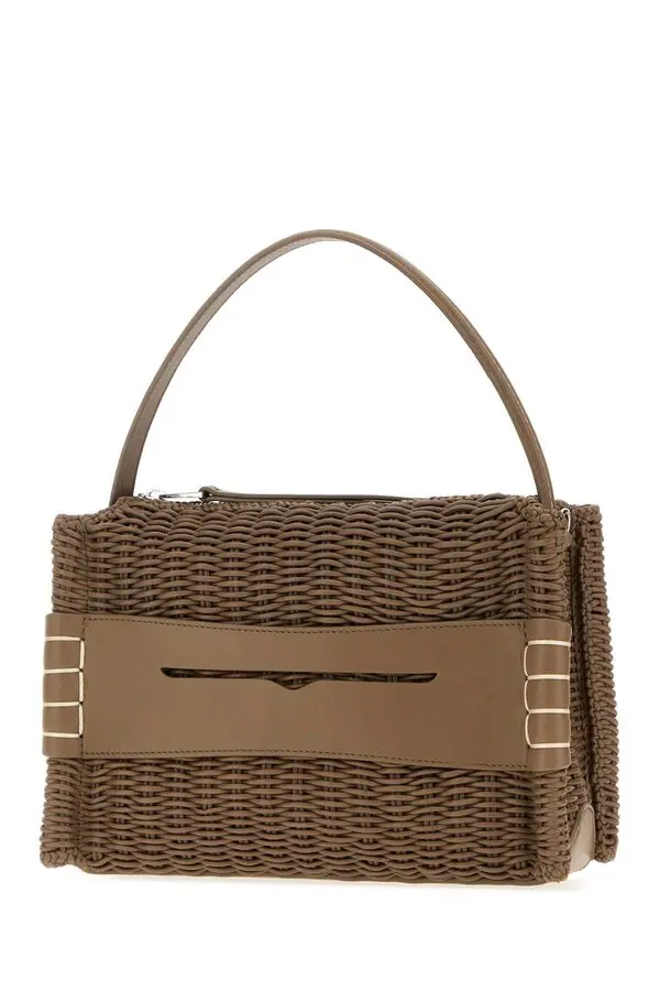 JW Anderson Mud Leather Loafers Handbag - Brown