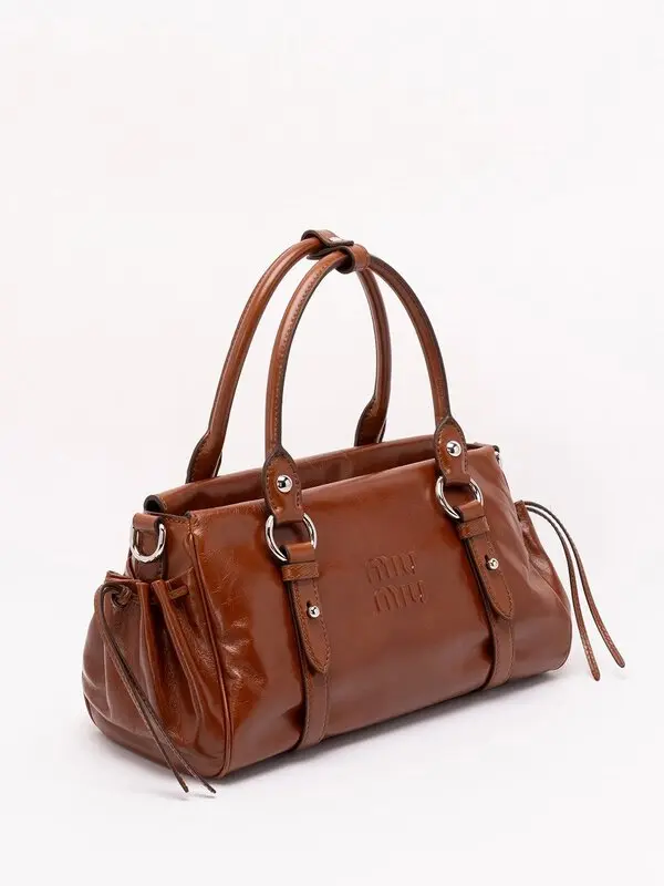 Miu Miu Shiny Leather Handbag