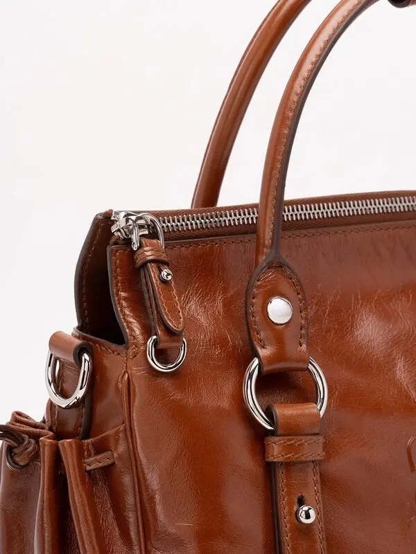 Miu Miu Shiny Leather Handbag