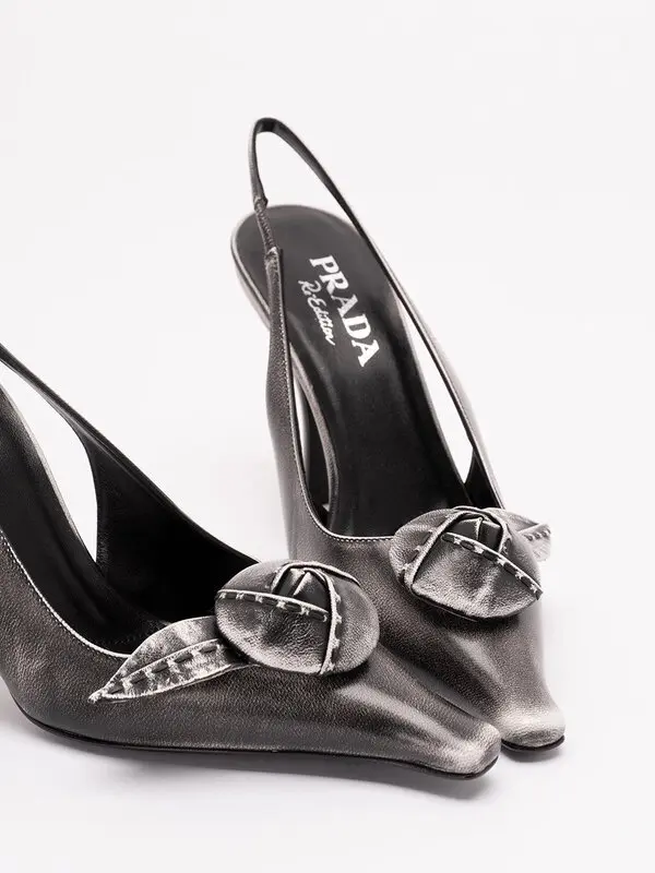 Prada Leather Slingback Pumps