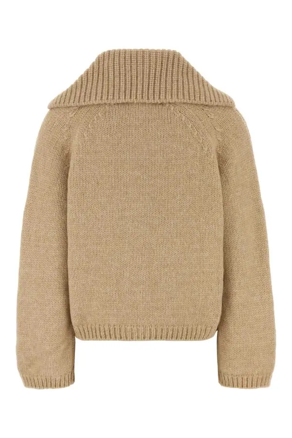 Moncler Beige Alpaca Blend Cardigan