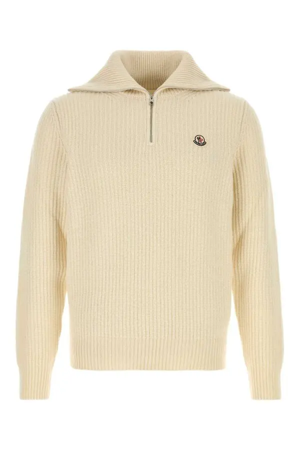 Moncler Wool Sweater - White