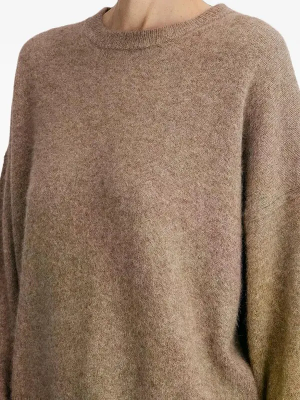 Loulou De Saison Tristan Ribbed-trim Dropped-shoulder Sweater