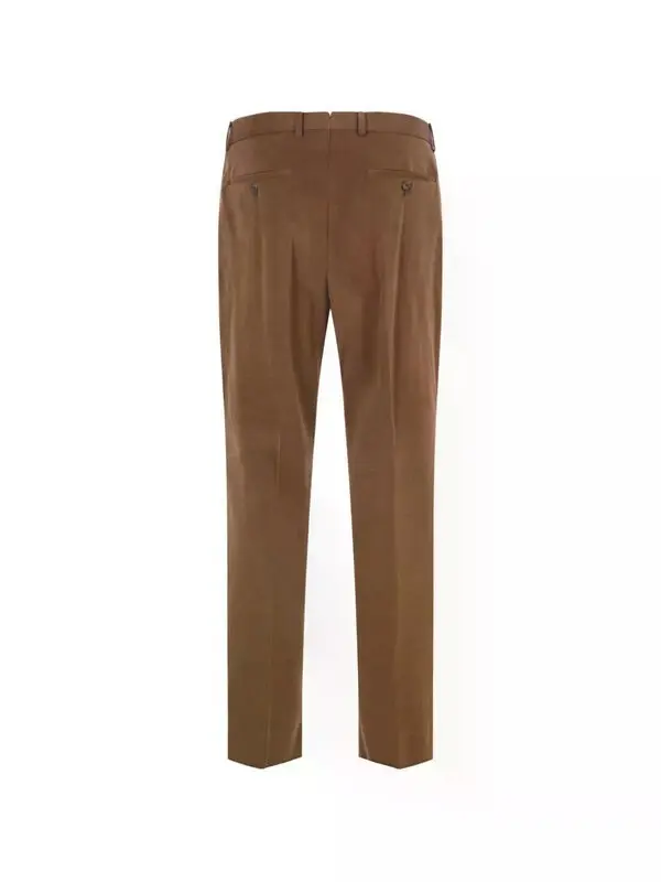 Caruso Pleated Moleskin Trousers