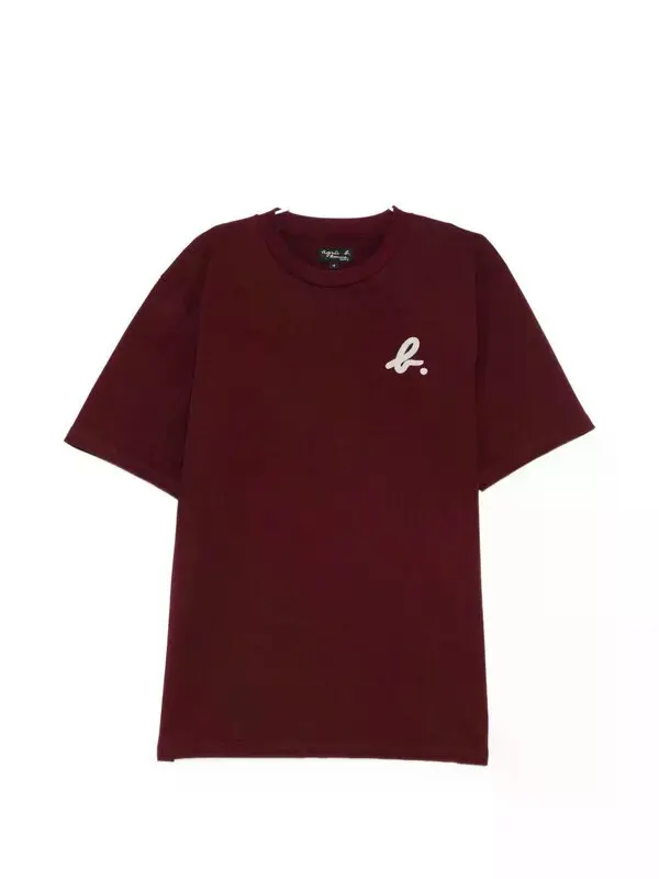 AGNES B. Logo-embroidered T-shirt