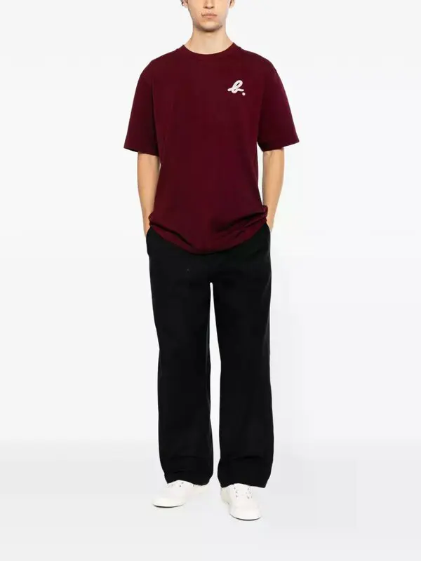 AGNES B. Logo-embroidered T-shirt