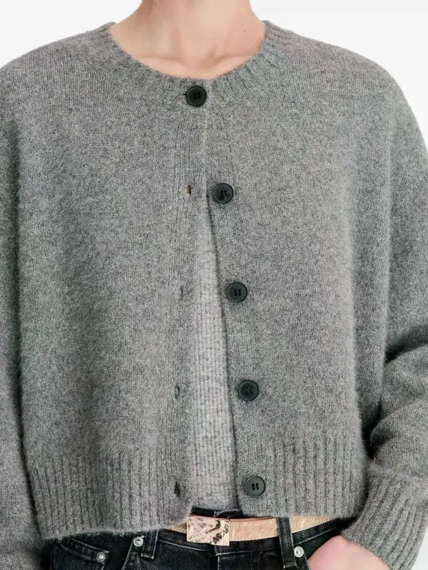 Loulou De Saison Remus Ribbed-knit Cropped Cardigan