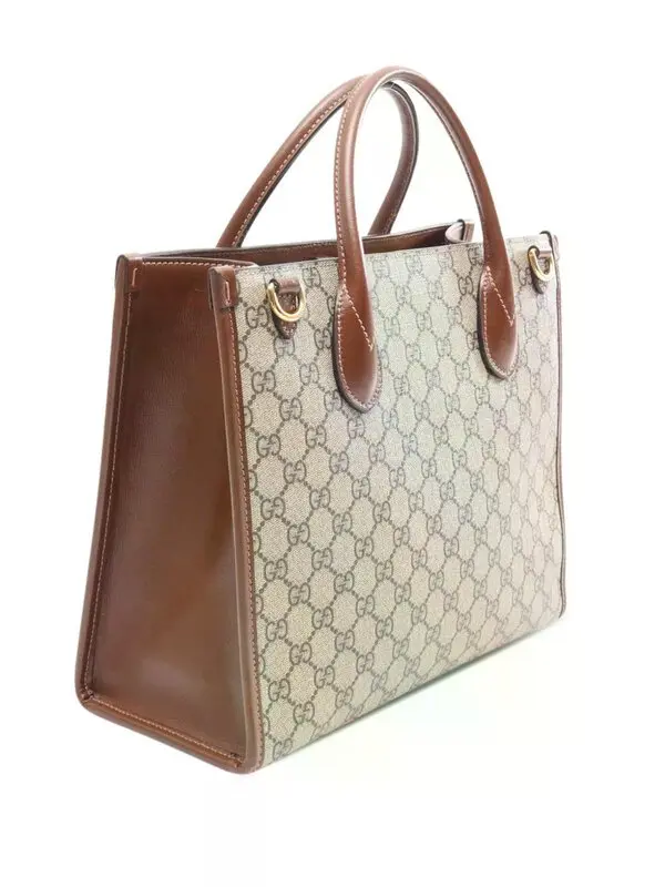 Gucci 2000-2015 Small Gg Supreme Interlocking G Tote Satchel