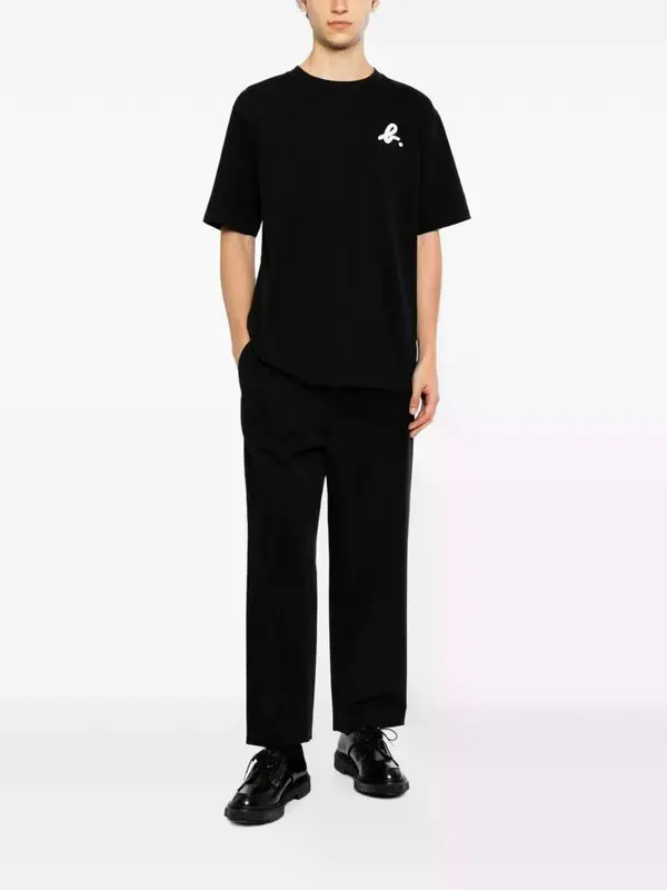 AGNES B. Logo-embroidered T-shirt