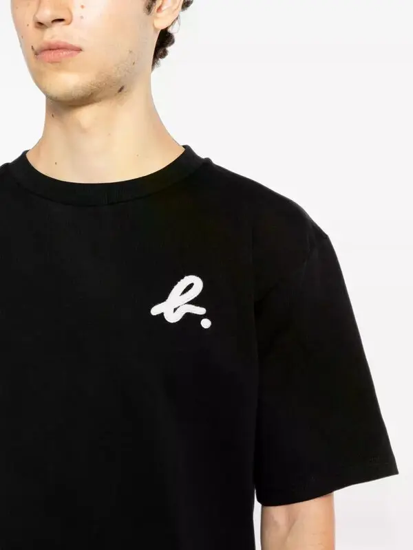 AGNES B. Logo-embroidered T-shirt