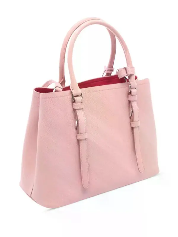 Prada 2013-2026 Small Saffiano Cuir Double Handle Satchel