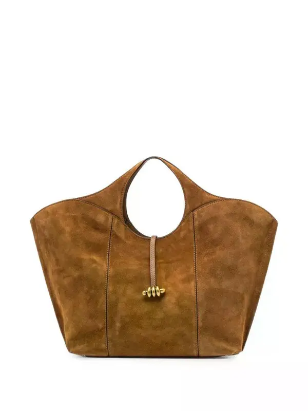 GIANNI CHIARINI Large Infinity Suede Toggle-fastening Tote Bag