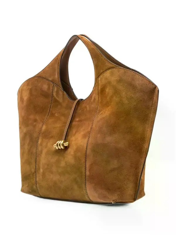 GIANNI CHIARINI Large Infinity Suede Toggle-fastening Tote Bag