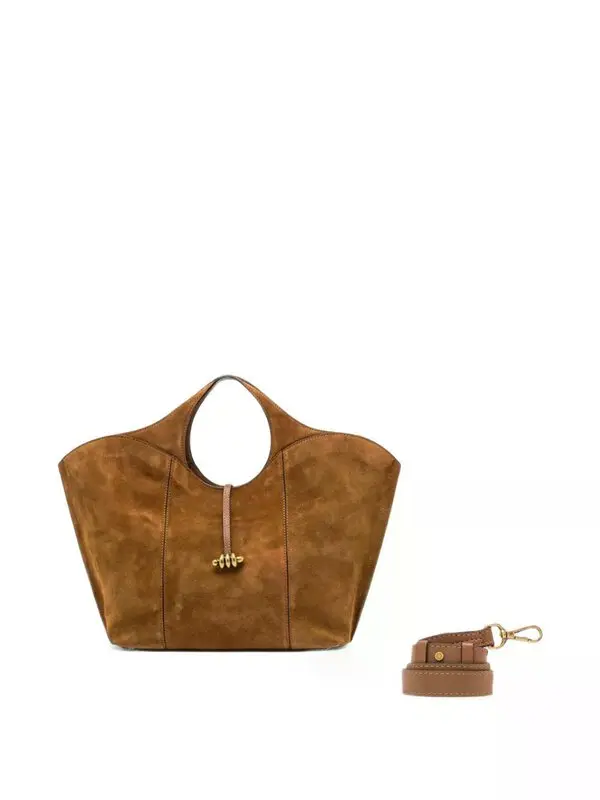 GIANNI CHIARINI Large Infinity Suede Toggle-fastening Tote Bag