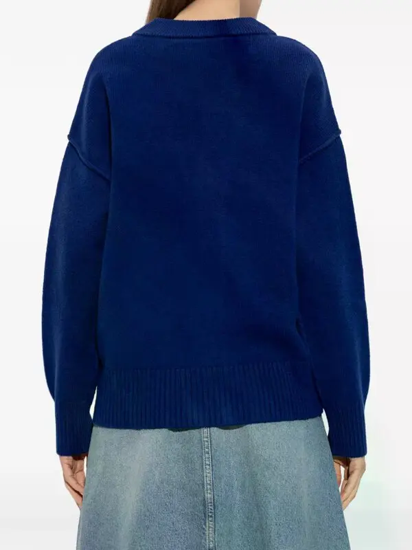 AMI Paris Virgin Wool Cardigan