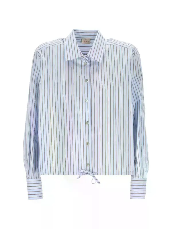 EMME Marella Striped Drawstring Shirt