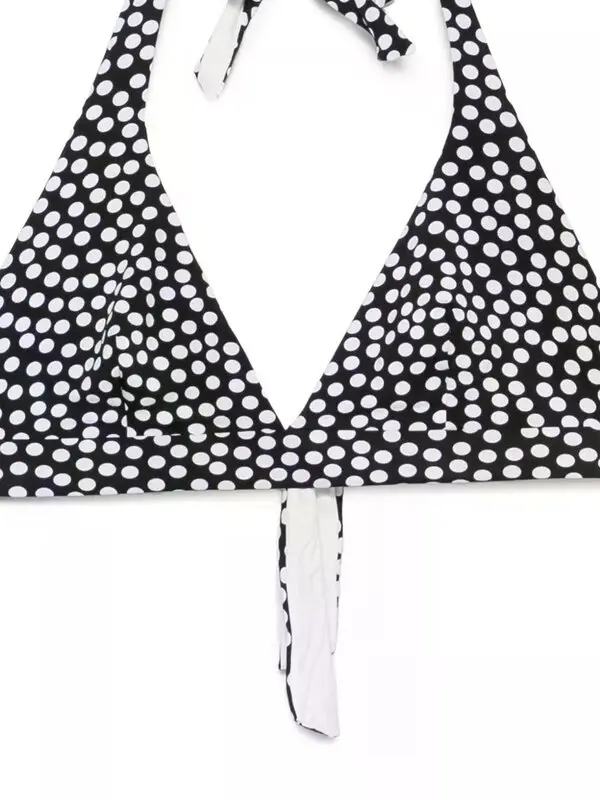 FISICO Polka-dot-print Halterneck Bikini