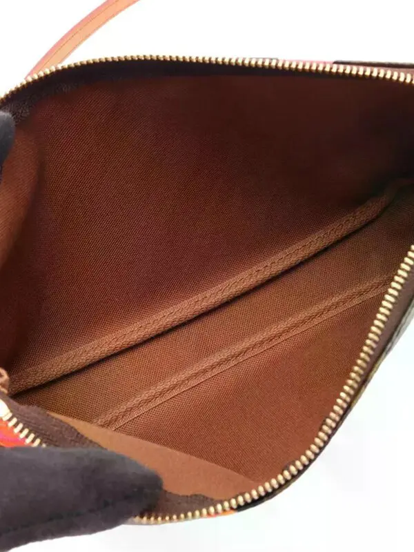 LOUIS VUITTON 2008 Stephen Sprouse Monogram Roses Pochette Accessoires Shoulder Bag