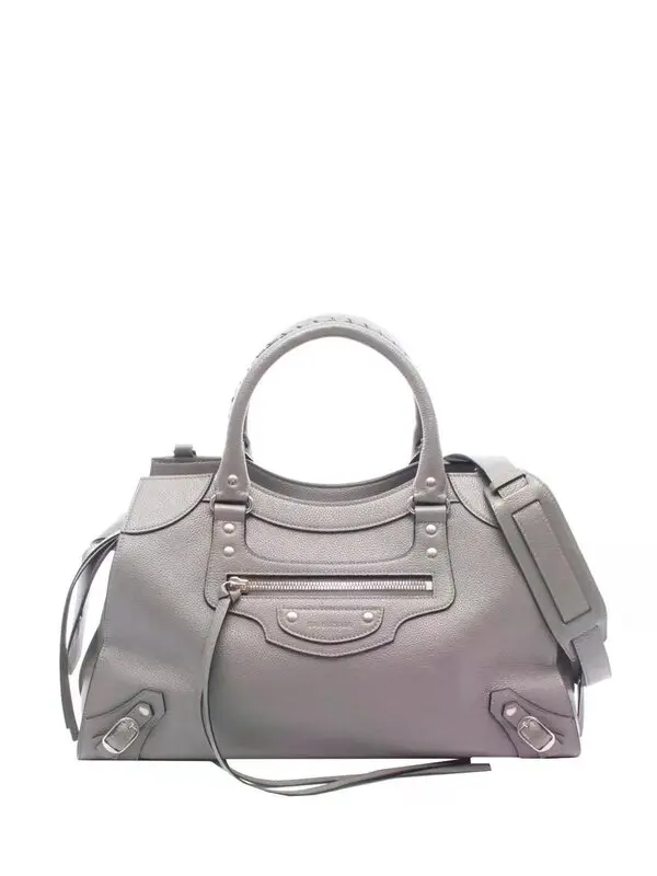Balenciaga Motocross Neo Classic City Satchel - Grey