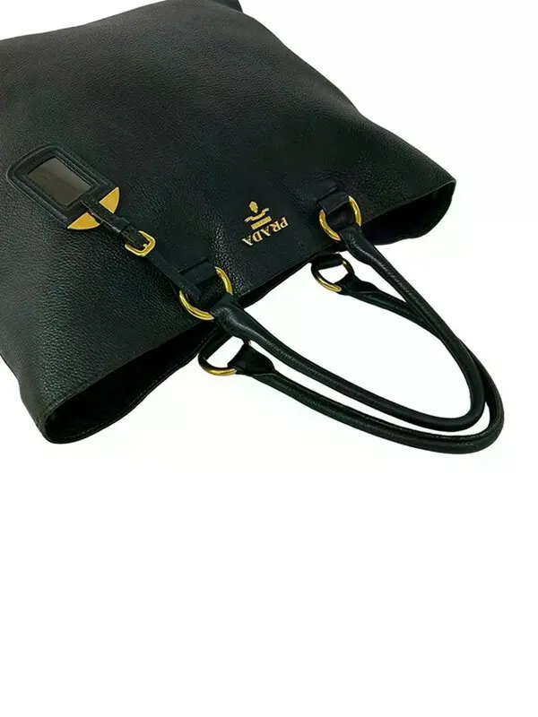 Prada 2000-2013 Grained Leather Tote Bag