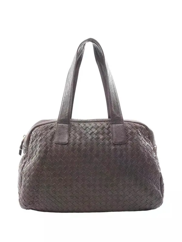 Bottega Veneta 2012-2026 Nappa Intrecciato Shoulder Bag - Brown